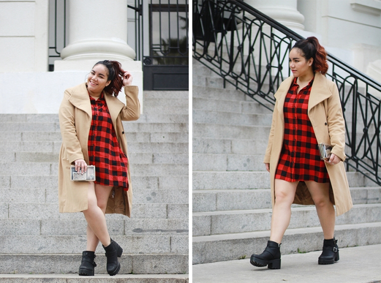 The red checkered dress – Golden Strokes